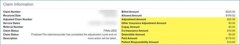 Additional Information Available on Availity Claim Status Details ...