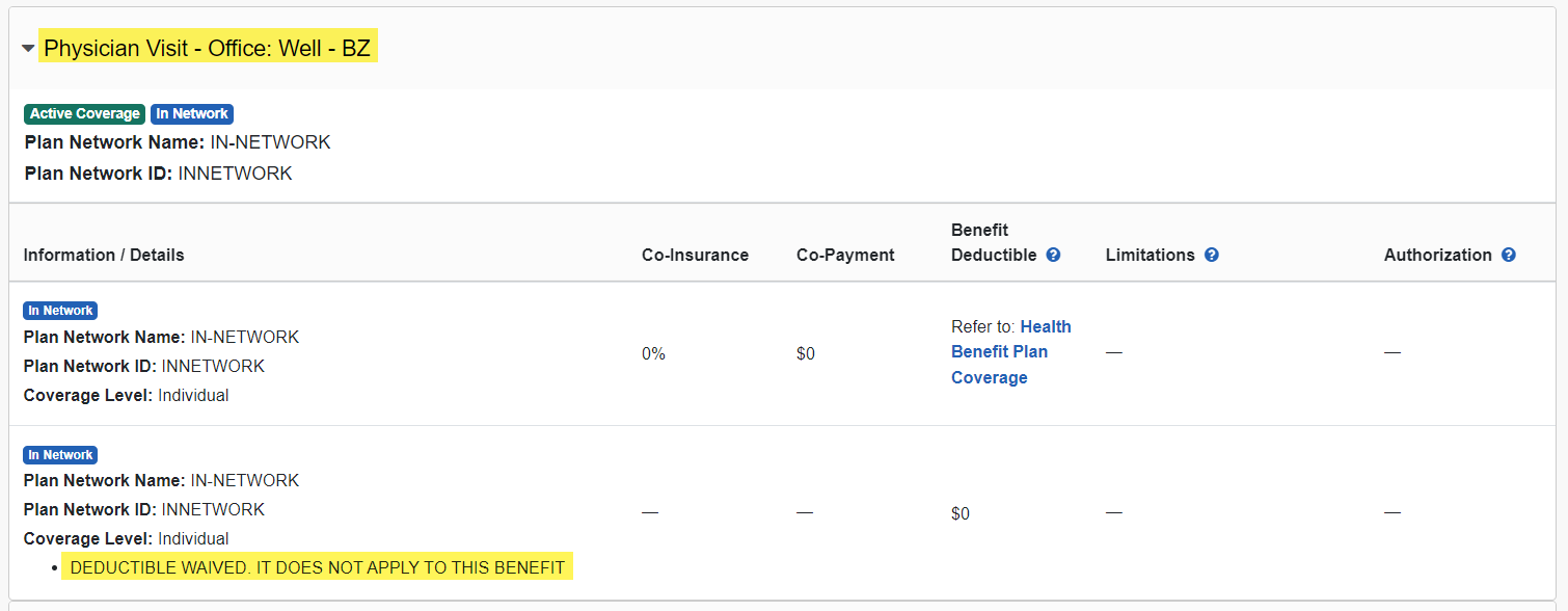 Availity Eligibility and Benefits Tool Enhancement | Provider | Premera ...